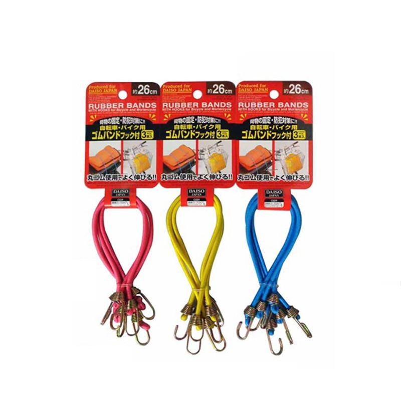 Rubber Bands With Hooks For Bicycle And Mortercycl – DAISO SINGAPORE