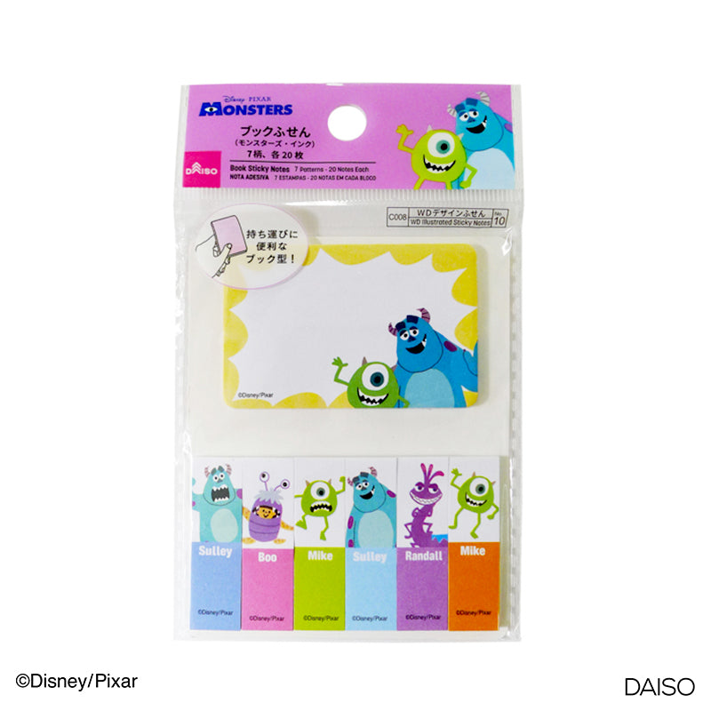 Book Sticky Notes Monsters Inc – DAISO SINGAPORE